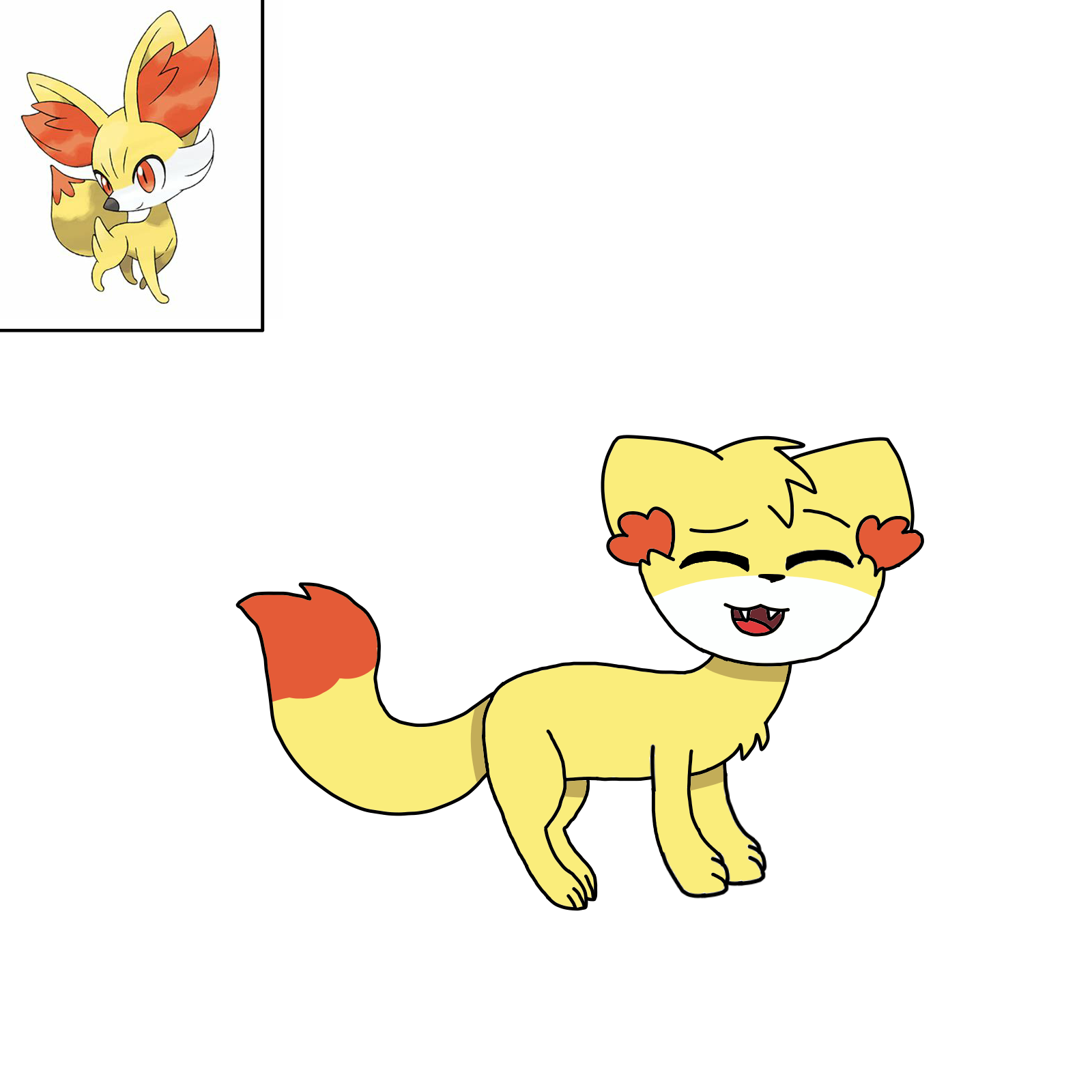 I Tried To Draw A Fennekin AAmythestDay - Illustrations ART street