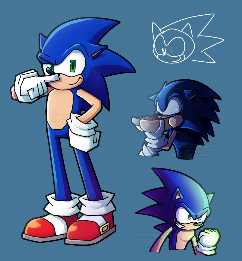 i think sonic is fast and cool SpaceyBeing - 插图 ART street