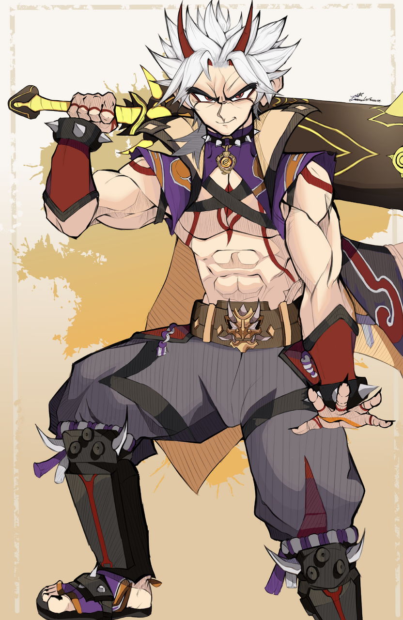 DBZ Style Itto (Colored) MNwell - Illustrations ART street