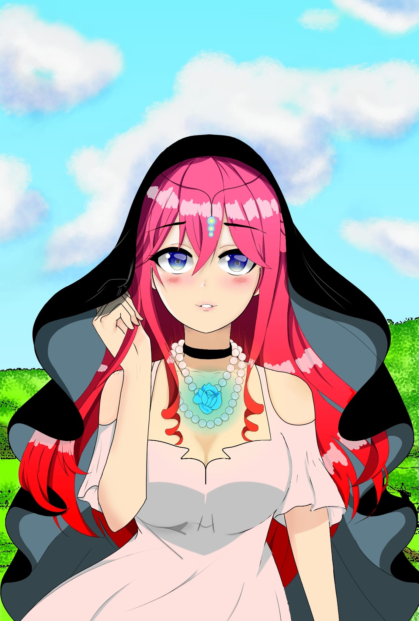 Flower necklace zozo - Illustrations ART street