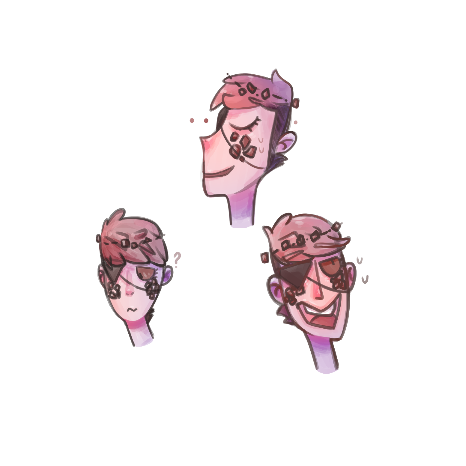 three faces HaHu - Illustrations ART street