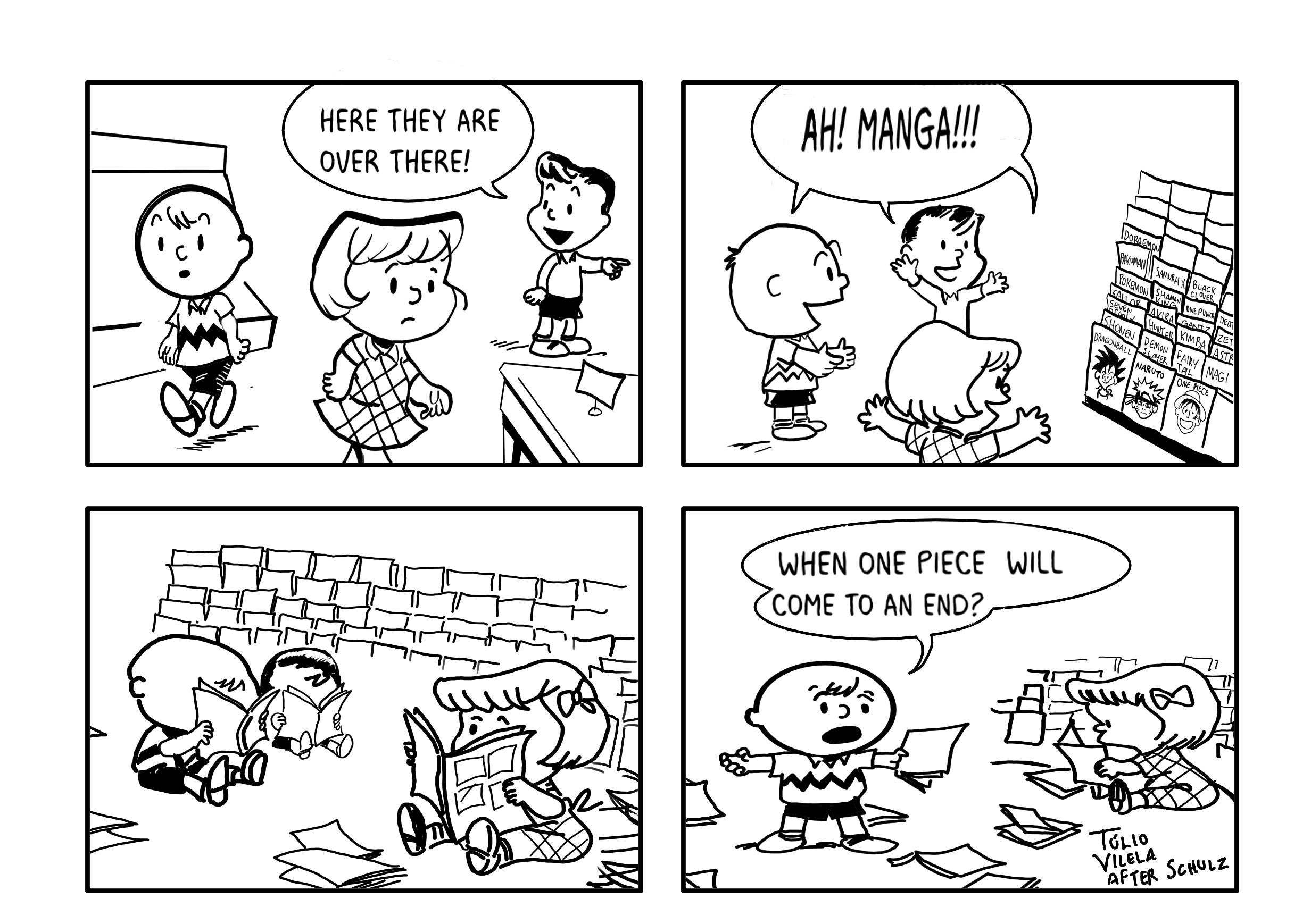 Charlie Brown reading manga Tulio_Vilela - 插图 ART street