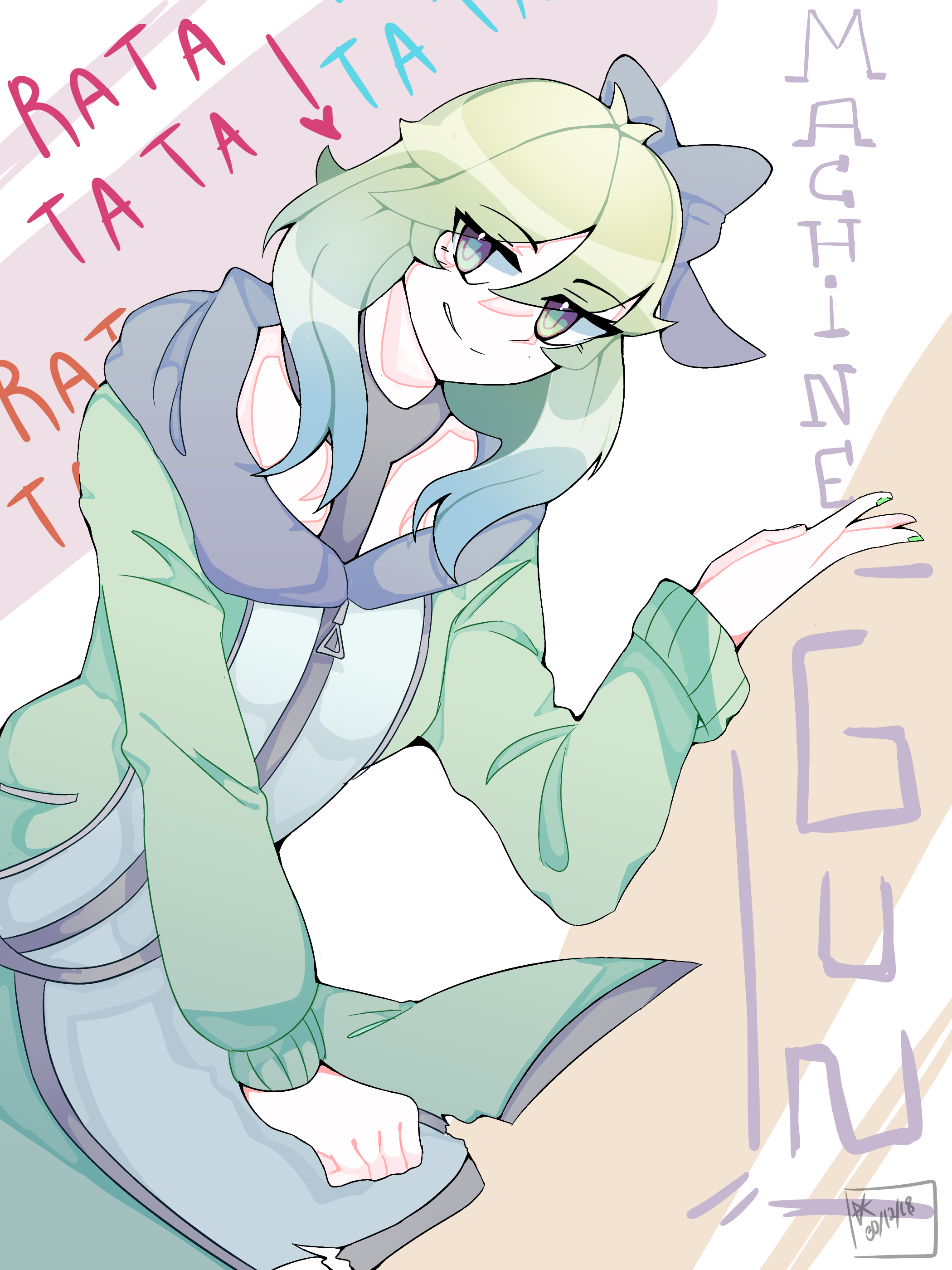 GUMI Machine Gun Fanart M3G - Illustrations ART street