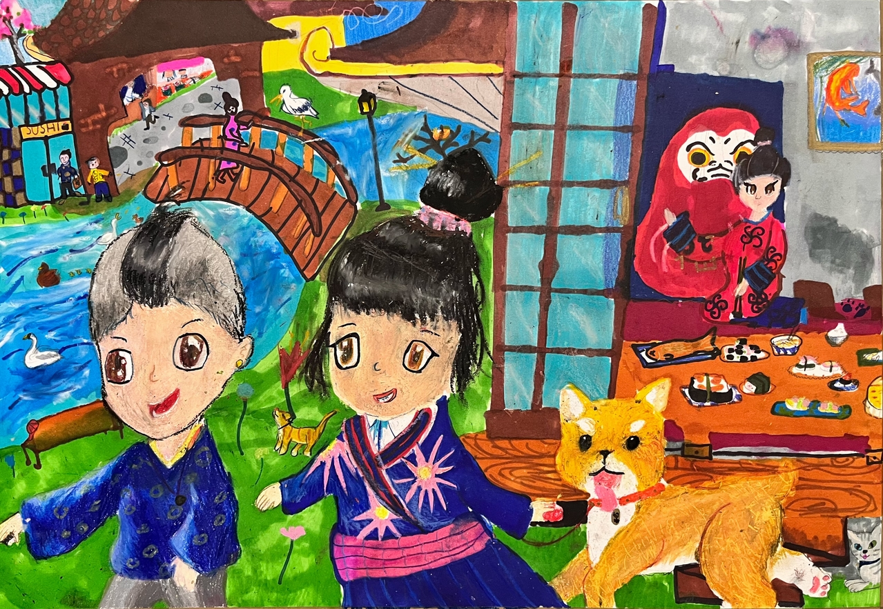 Japanese children YinchiYang - Illustrations ART street
