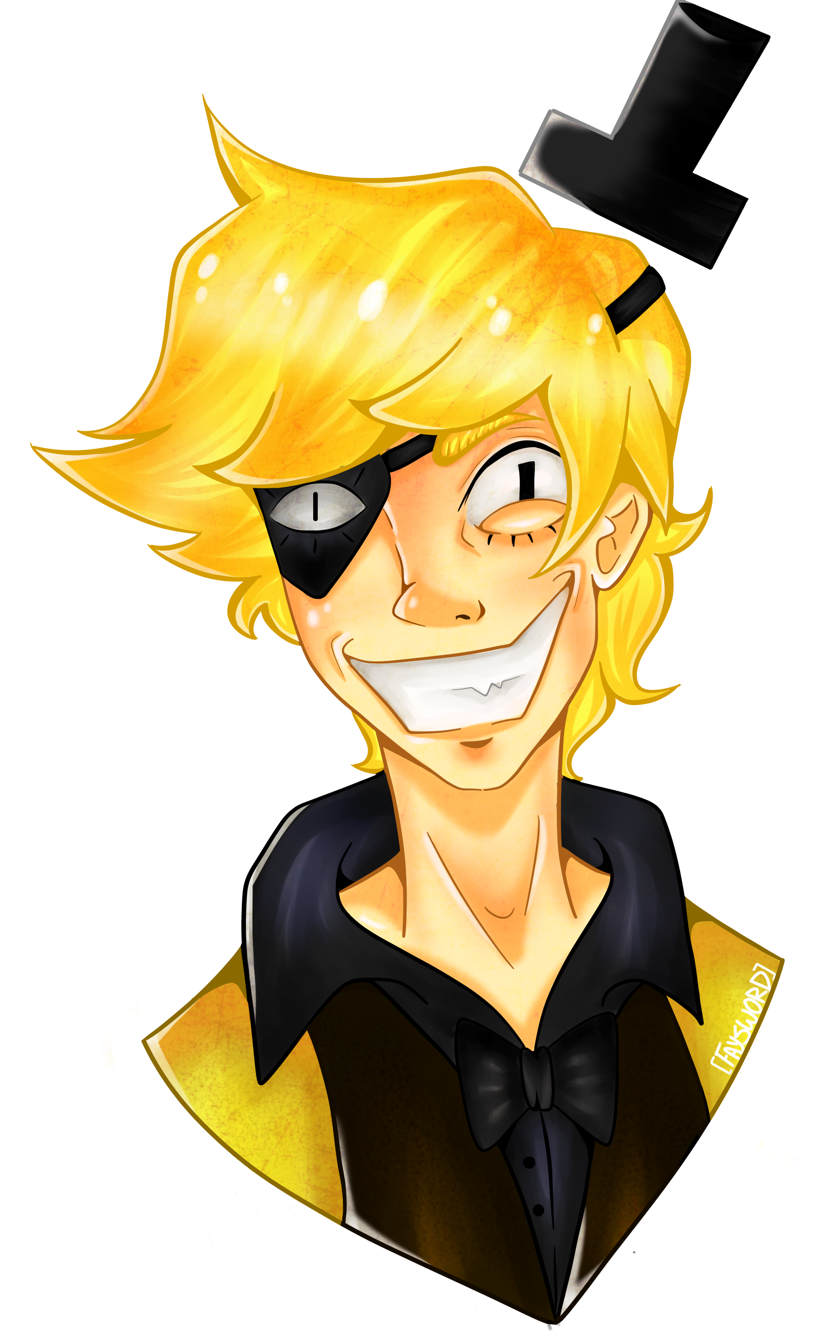 Human Bill Cipher Fan Art