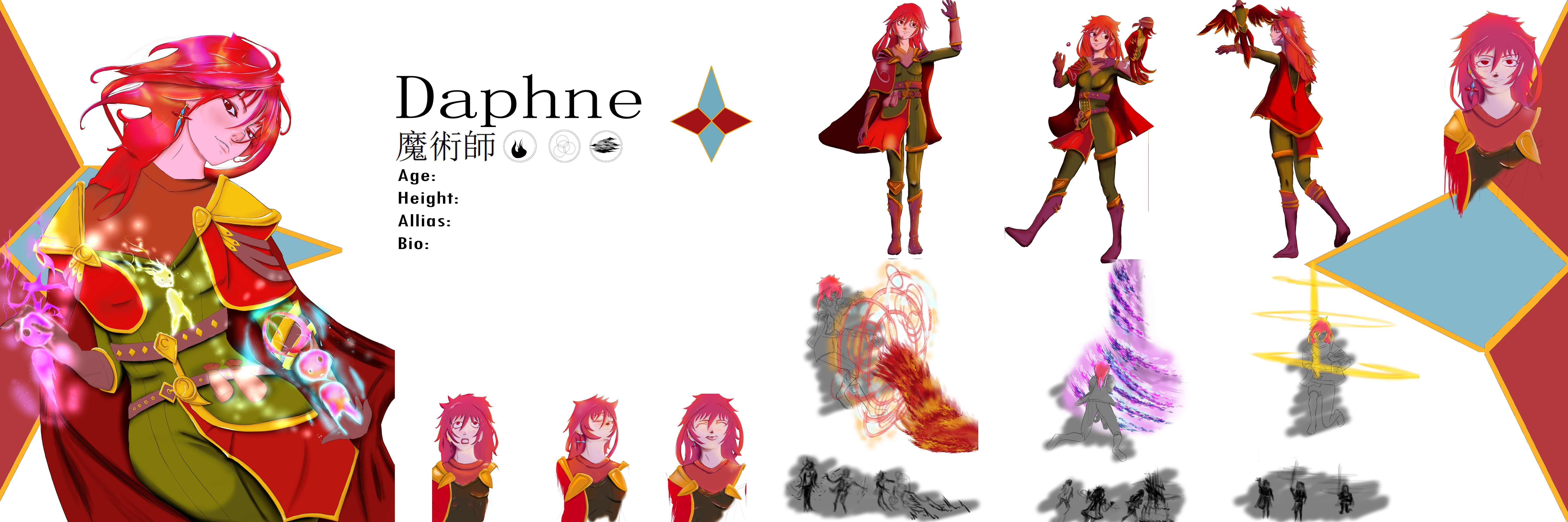 Daphne's prototype sheet arcade - Illustrations ART street