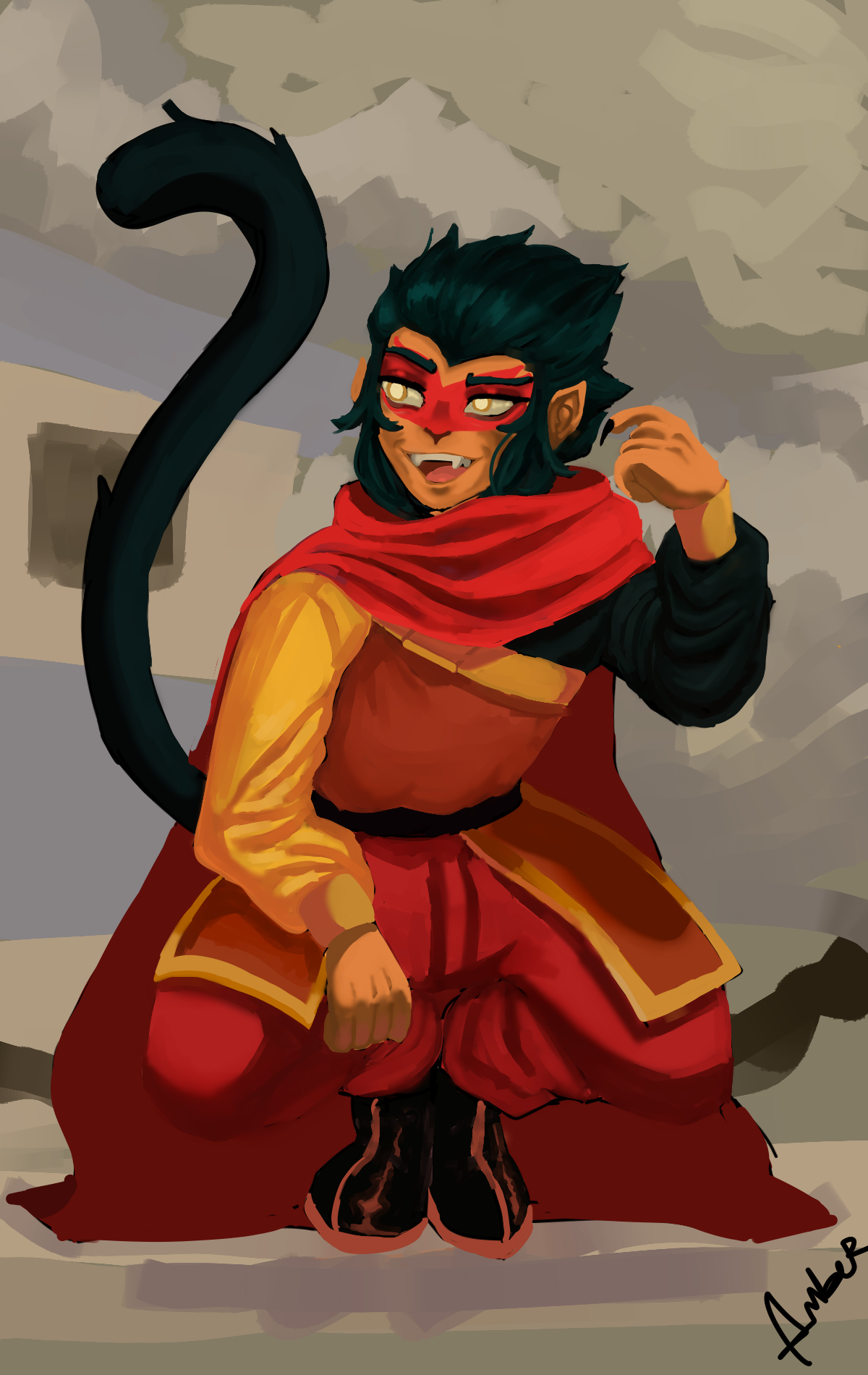 macaque from that one scene ambershark69 - Illustrations ART street