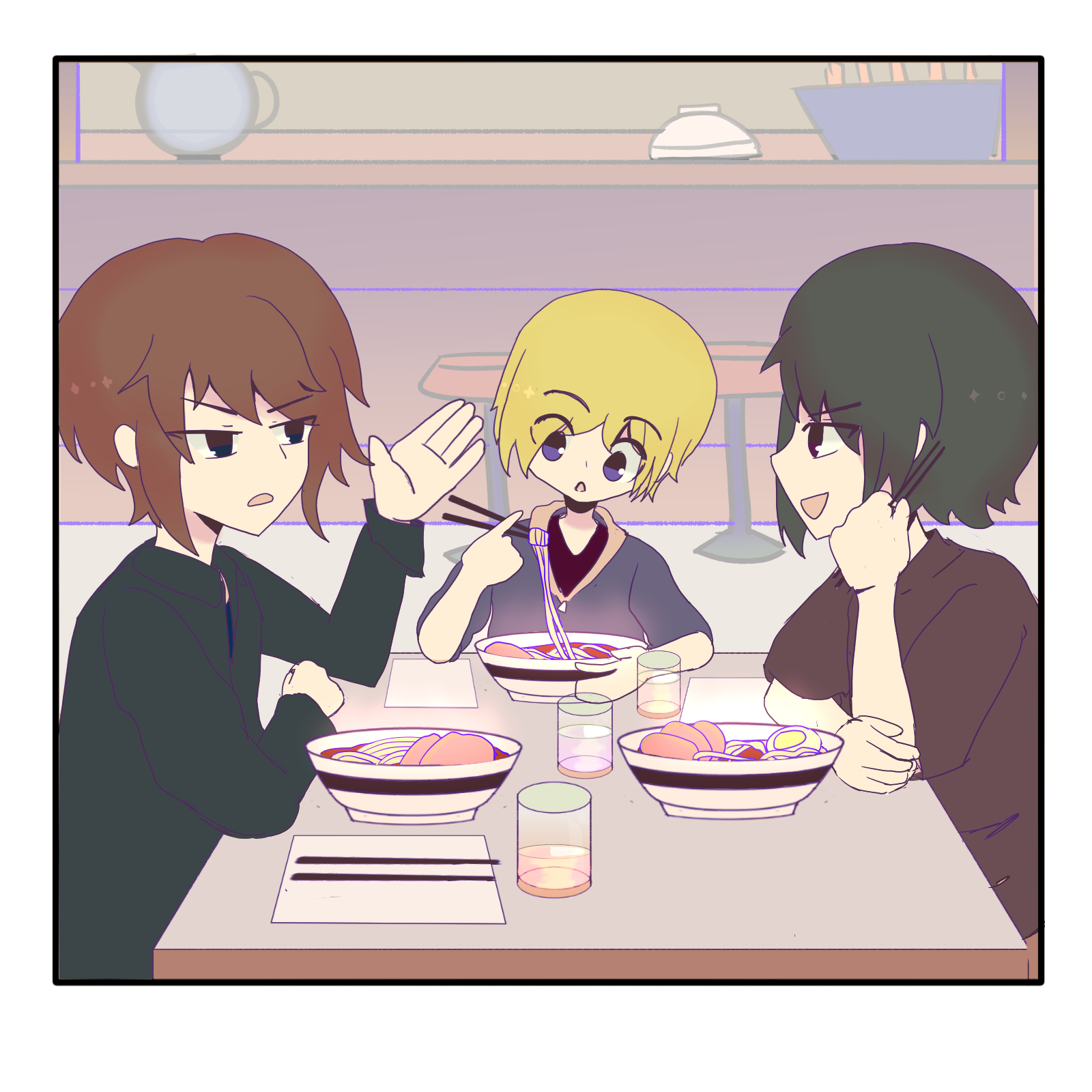 Ramen Fight team Drifter_Shade - Illustrations ART street