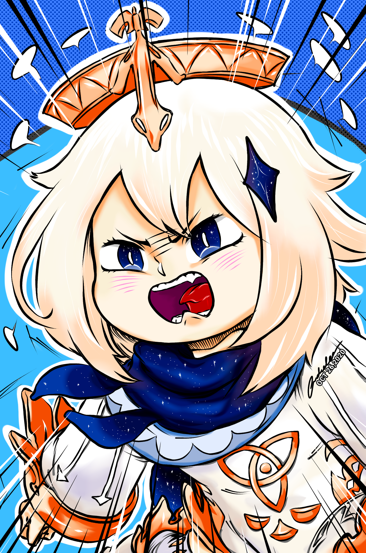 Angry PAIMON! Schwannity - 插图 ART street