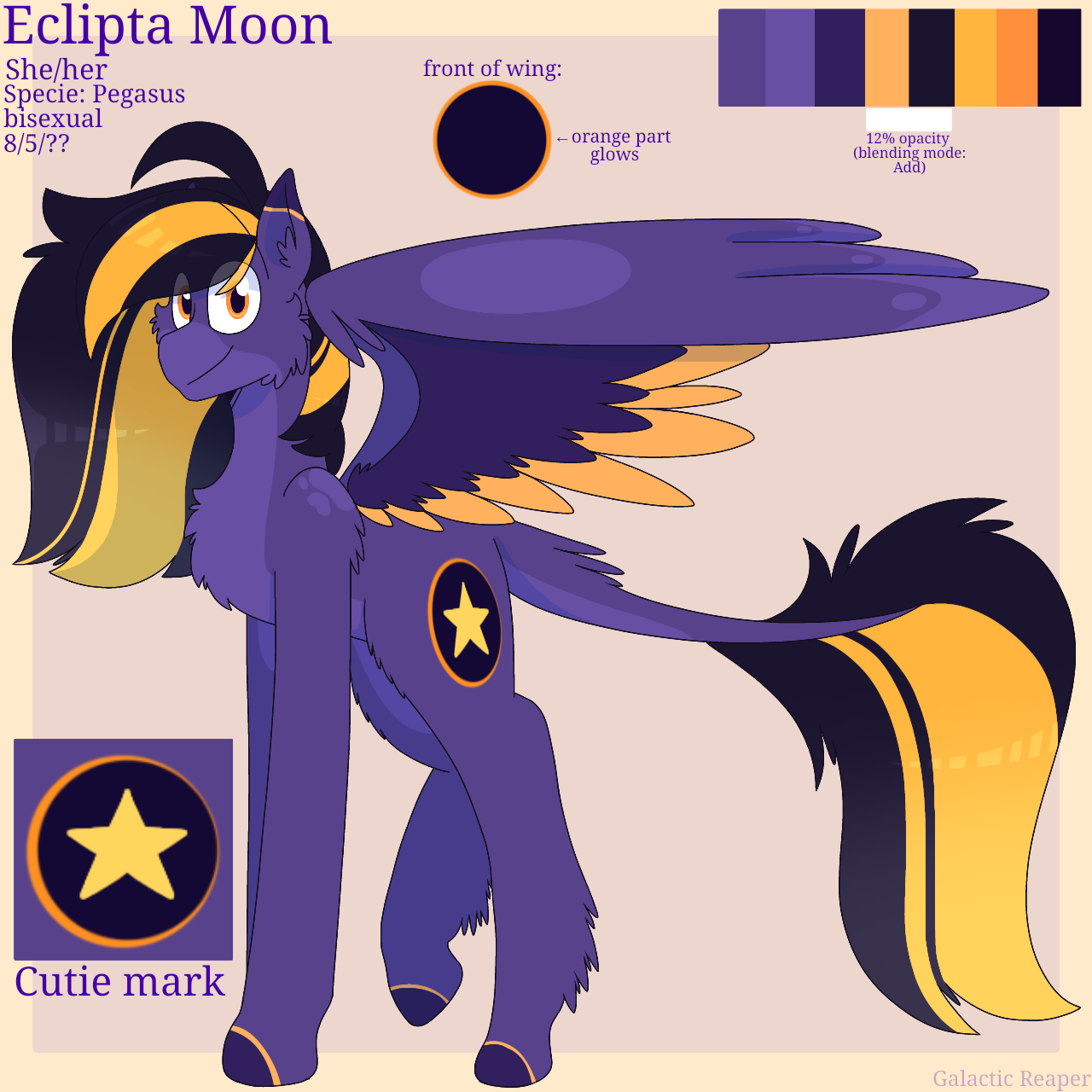 OC redesign: Eclipta Moon (Crystal moon) Galactic Reaper - Illustrations ART street