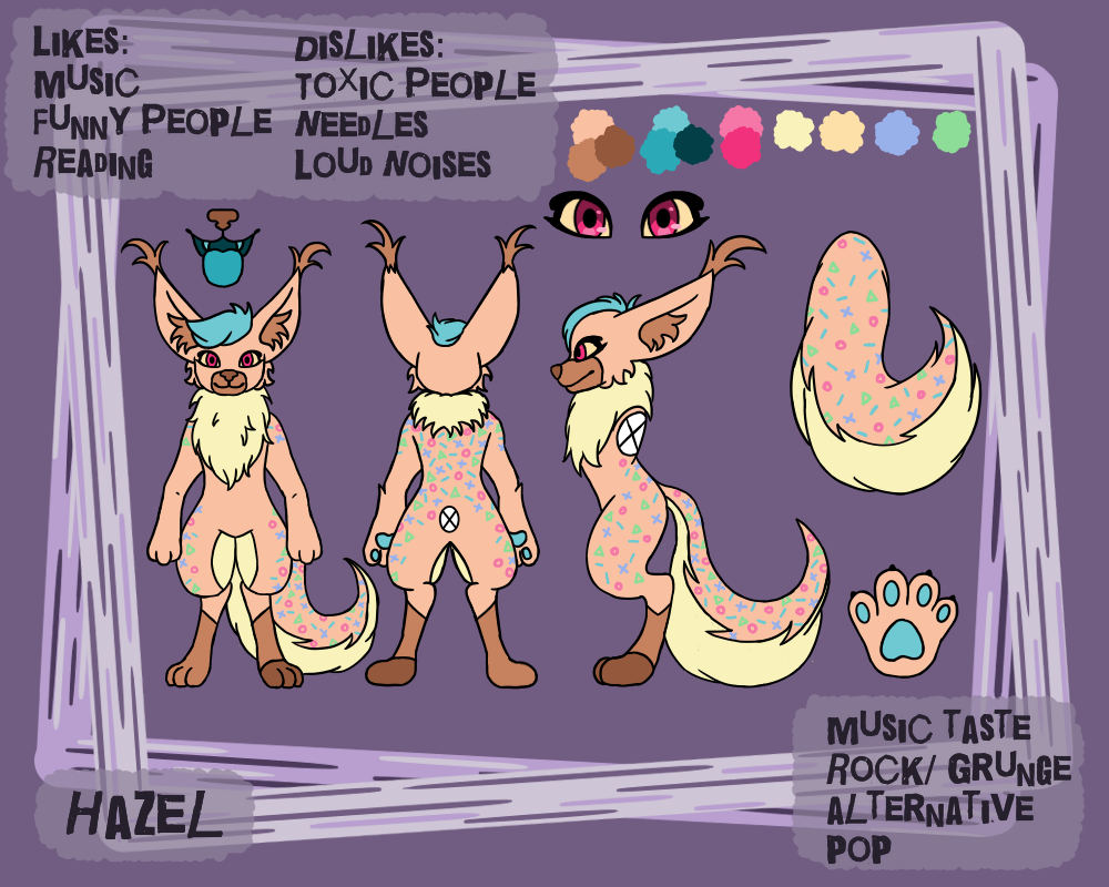 Hazel Reference Sheet MONDAY_RIOT - Illustrations ART street