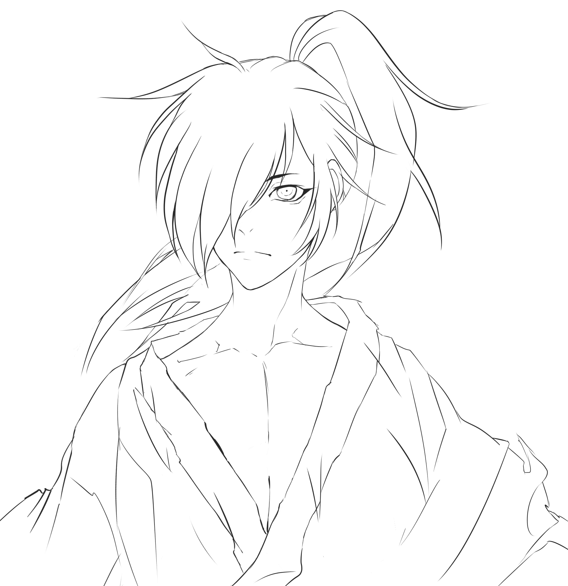 Hyakkimaru outline Rogu_Rei - 插图 ART street