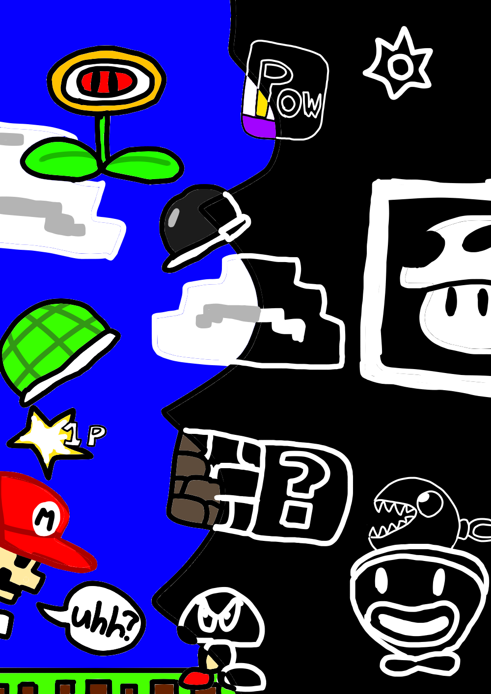 mario three Slimy - Illustrations ART street