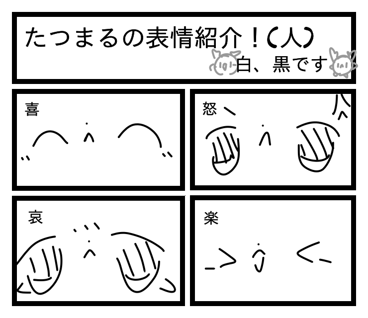 たつまるの表情紹介！(人) Gororo - 插图 ART street