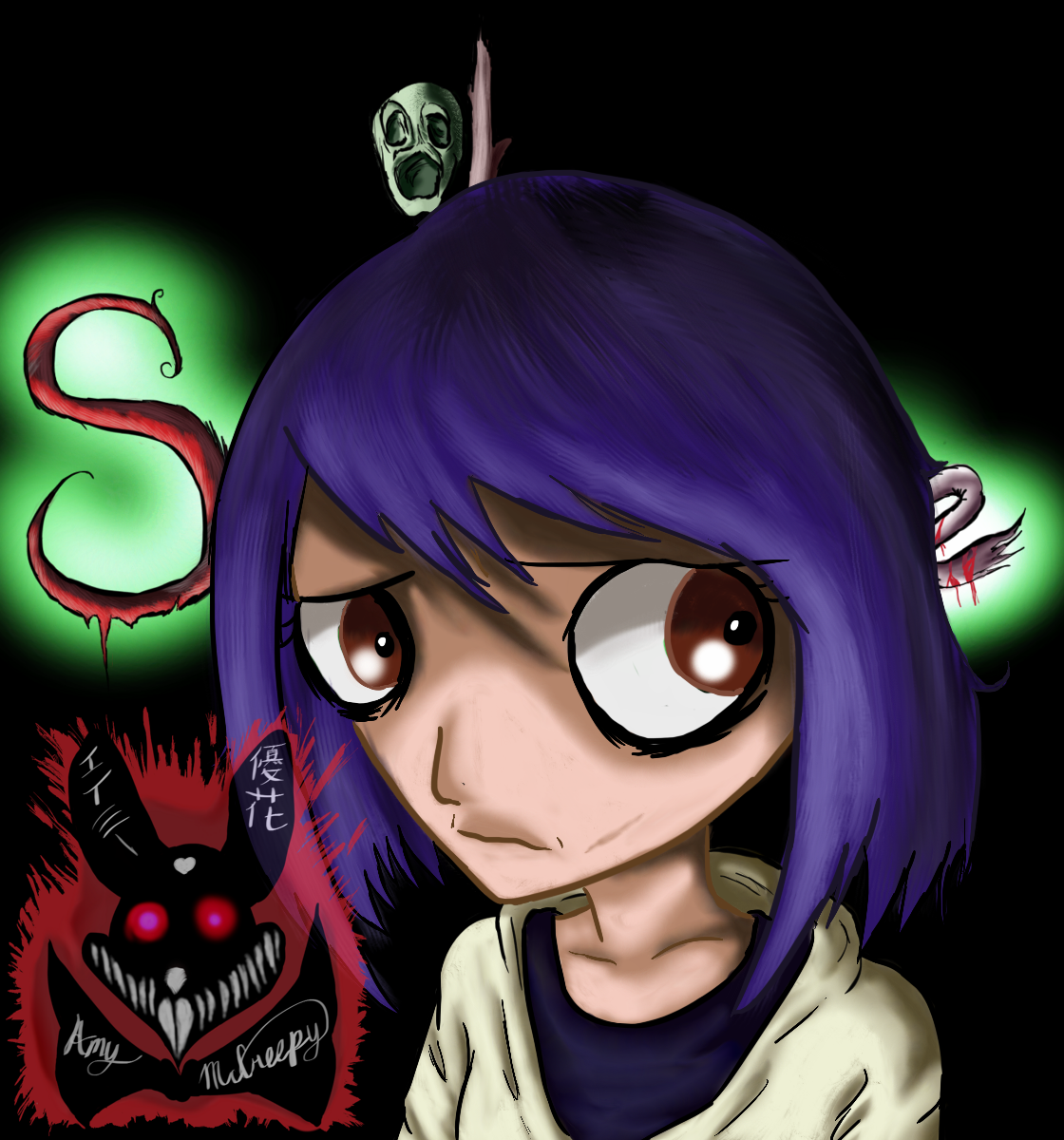 Jessica from "Scream_Me" webcomic Amy McCreepy - Illustrations ART street