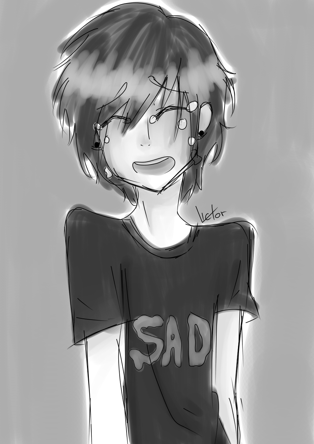 i'm sad :"( Victor - Illustrations ART street
