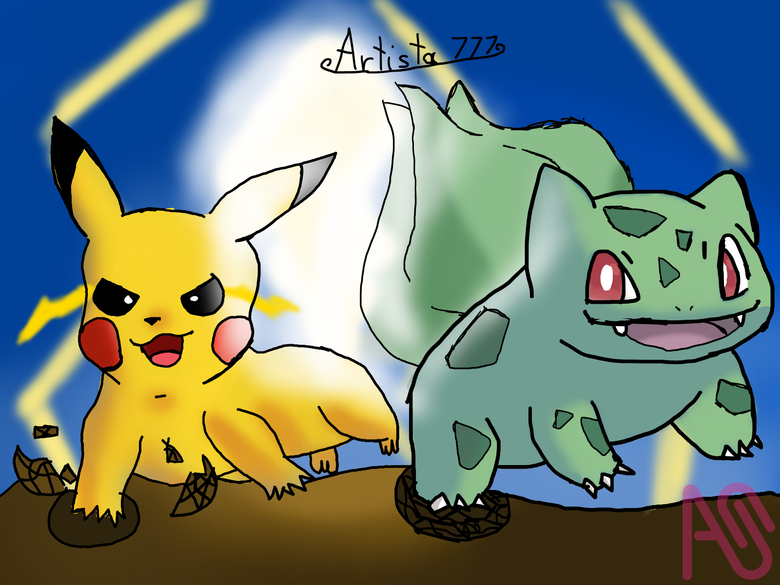 pikachu bulbasaur artista777 - Illustrations ART street