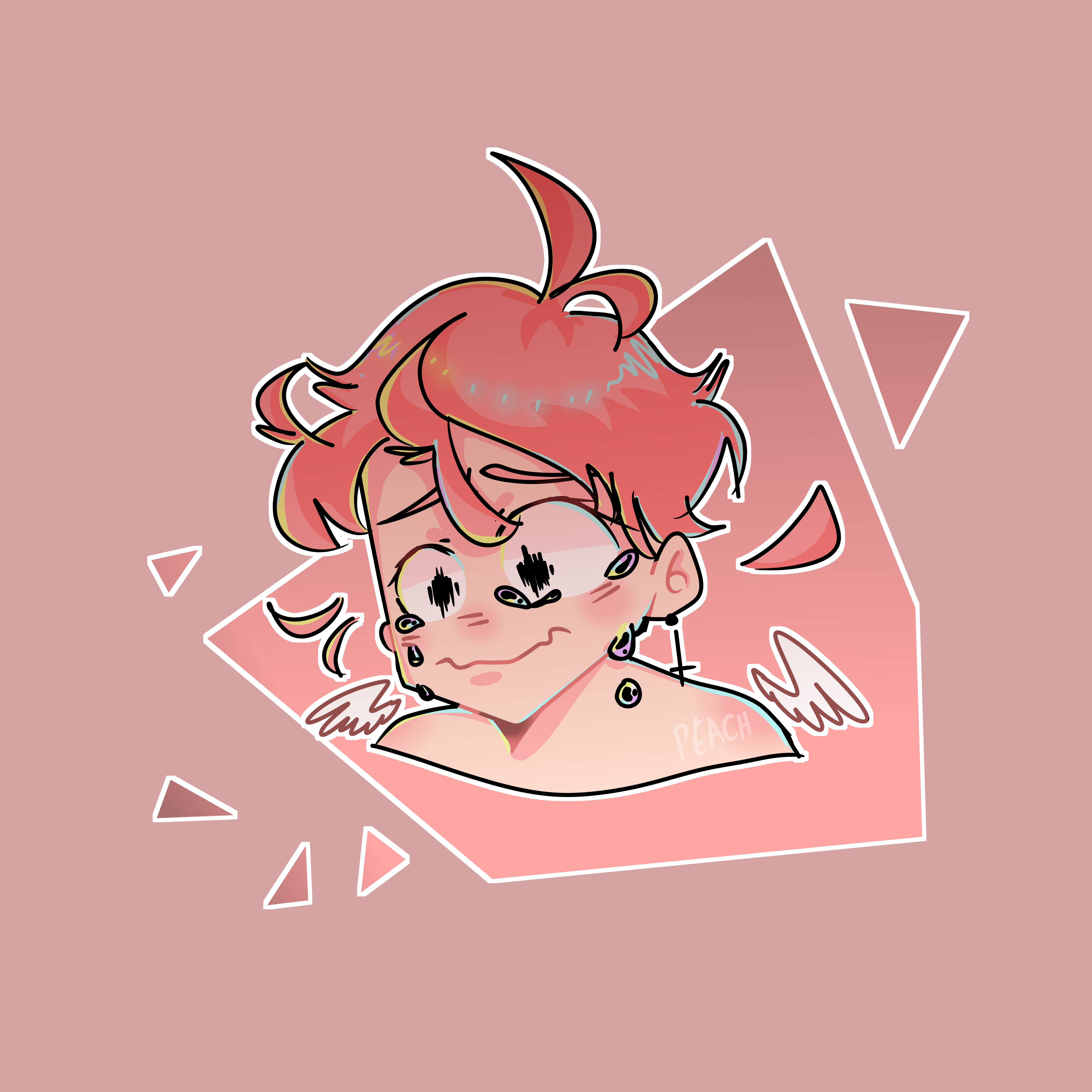 it fcking hurts so bad peach - Illustrations ART street