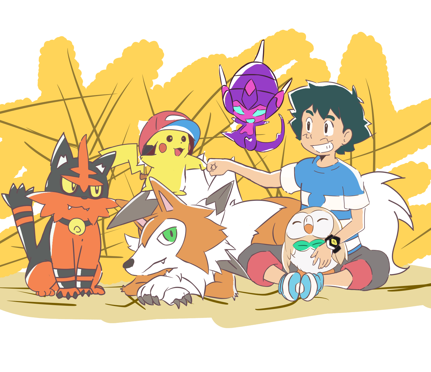 Pokemon Sun and Moon Artist Sans (Yoshi) - Illustrations ART street