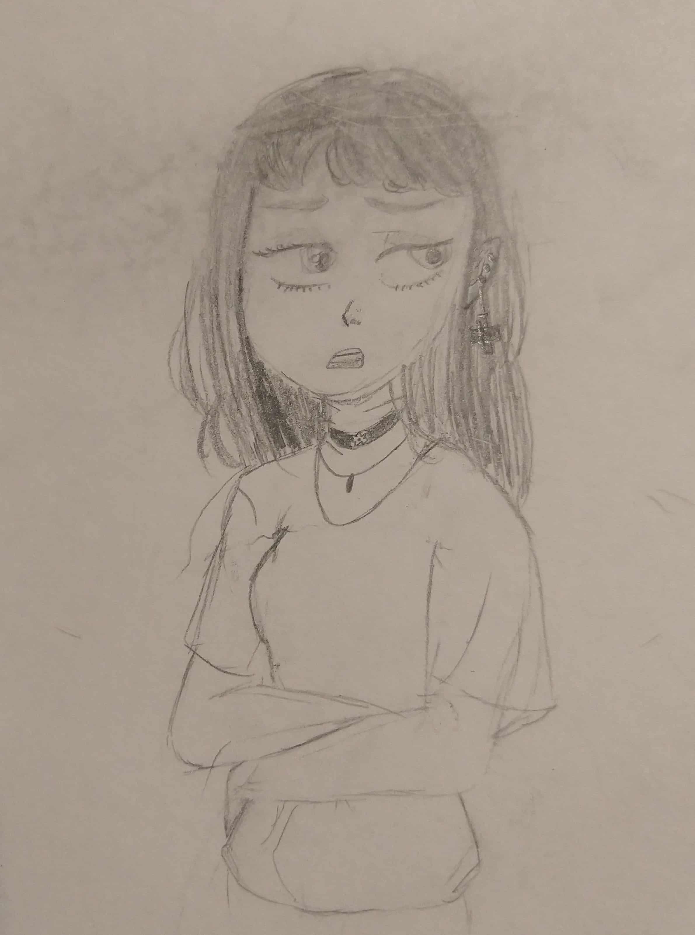 Drawing of my friend & Random doodle x22Amy - Illustrations ART street