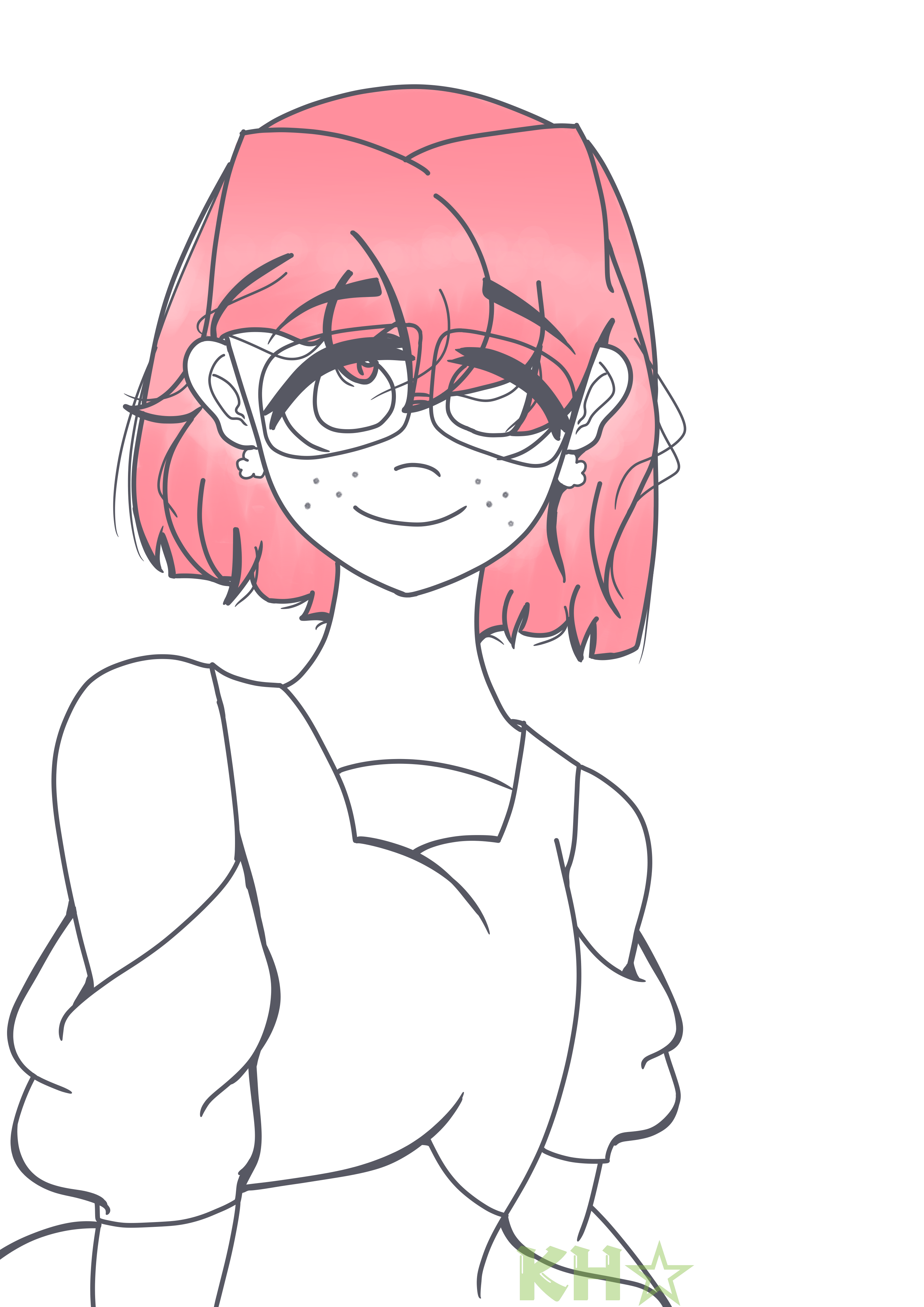 [WIP 2] Pinterest Art Challenge Lineart Koharu Hoshi ☆ - 插畫 ART street