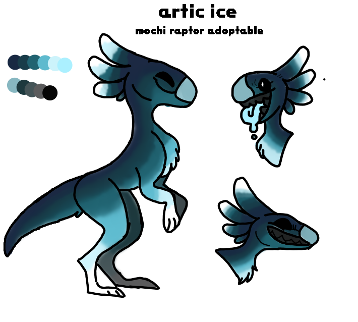 artic ice mochi raptor adoptable Lacunatik (gone) - Illustrations ART ...