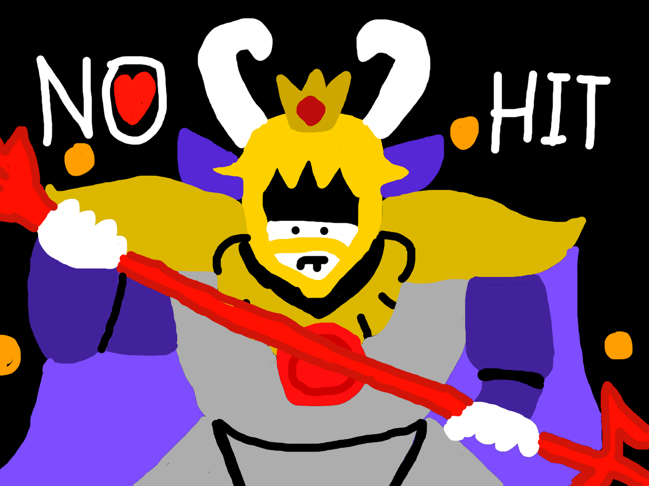 No Hit Asgore Thumbnail Art CheesyCheese - Illustrations ART street