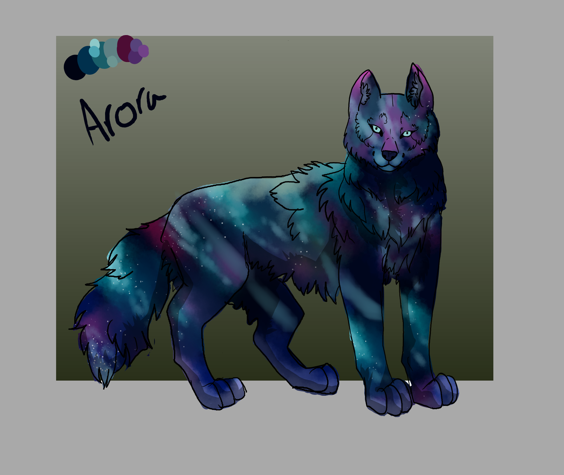 Arora wolf OC zgalaxyWolf - 插图 ART street