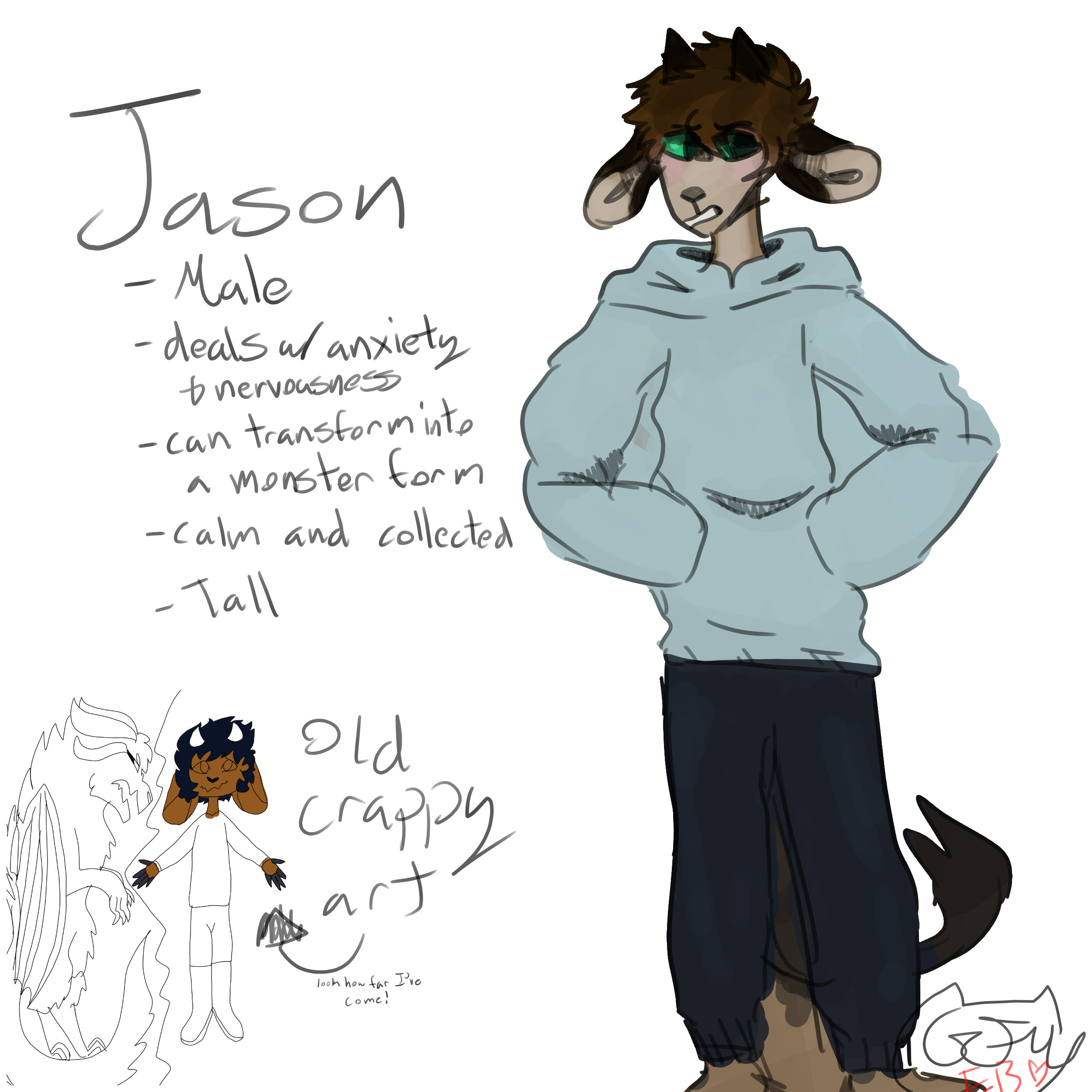 Messy Jason ref .•♬• sᴏᴄᴋ-ʙᴀɪᴛ™ •♬•. Skye - Illustrations ART street