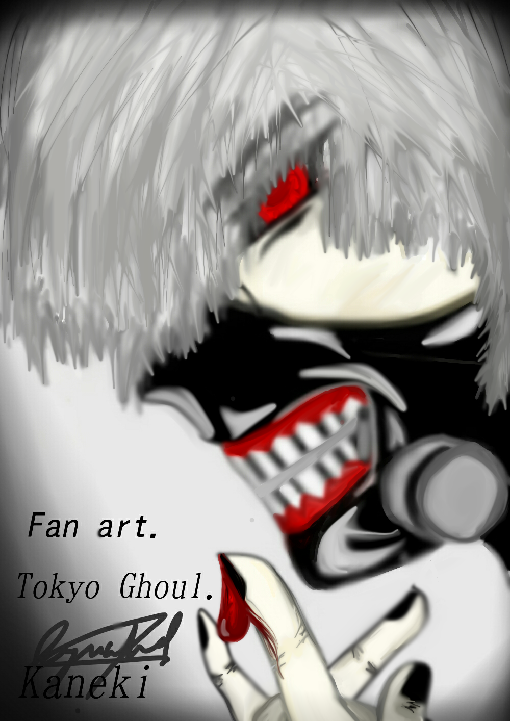 Kaneki Fan Art.🔯🔱 Kirigaya1411/Silent Rain. - Illustrations ART street