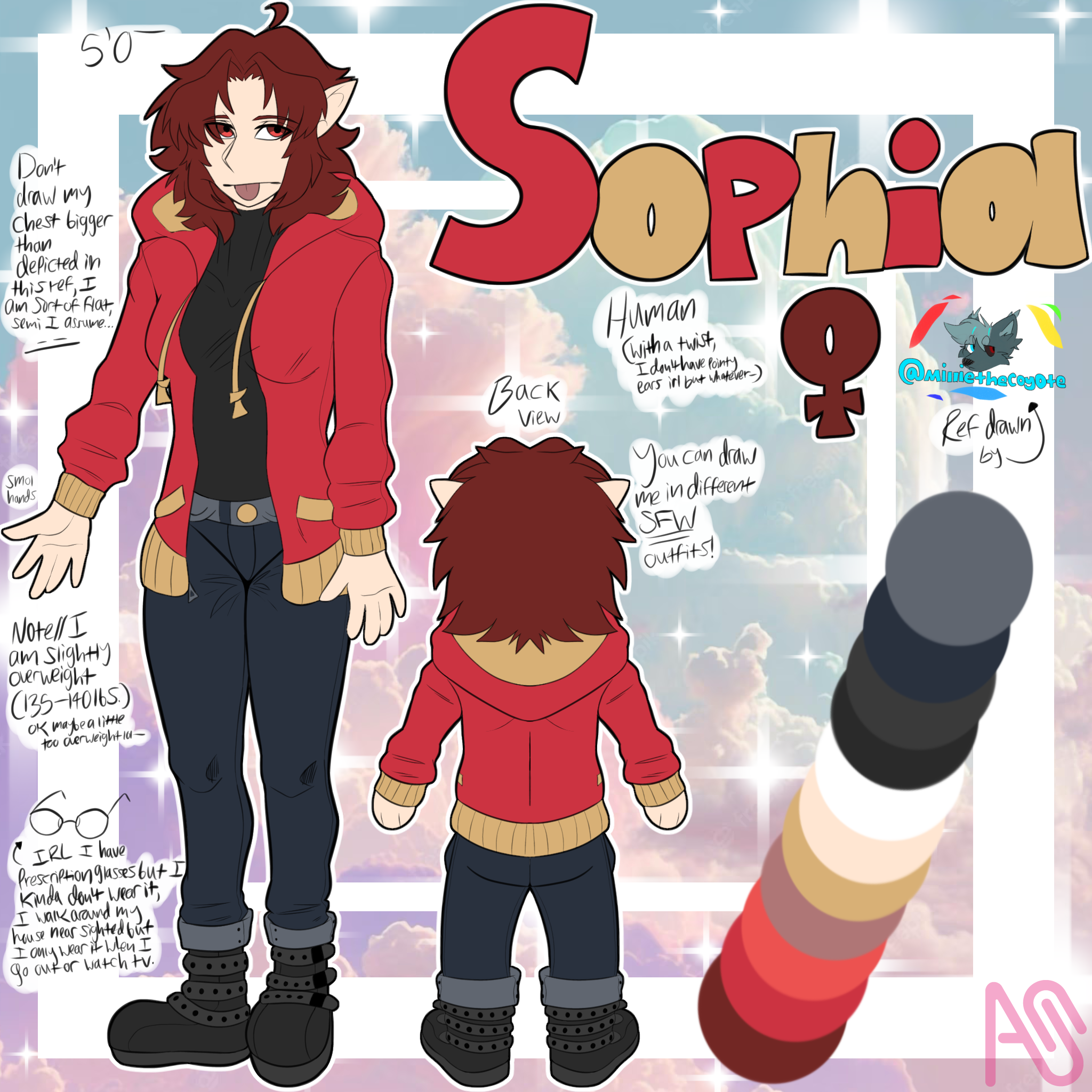 Me in 3 versions MillieTheCoyote - 插图 ART street