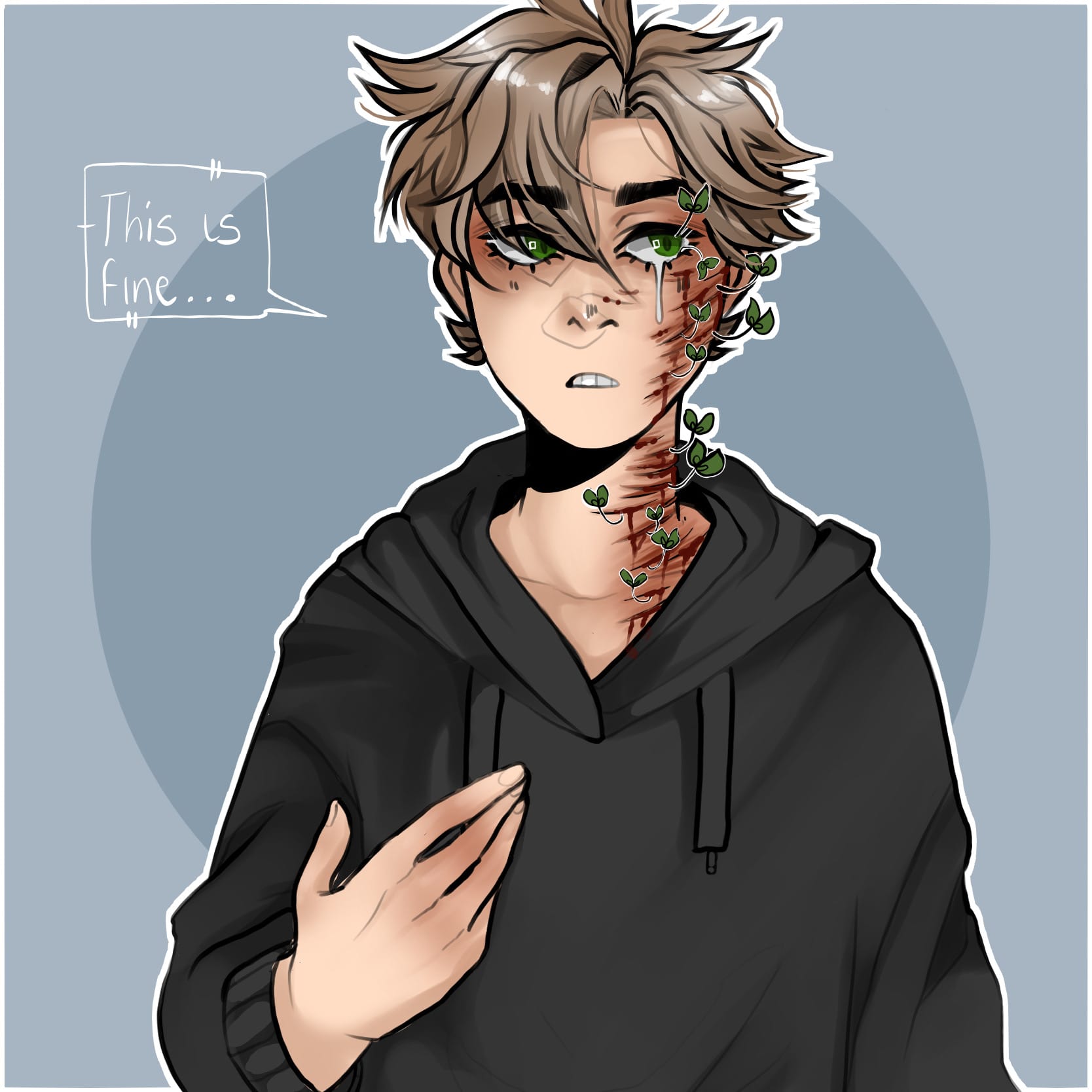 This is fine Alienocalypse - Illustrations ART street