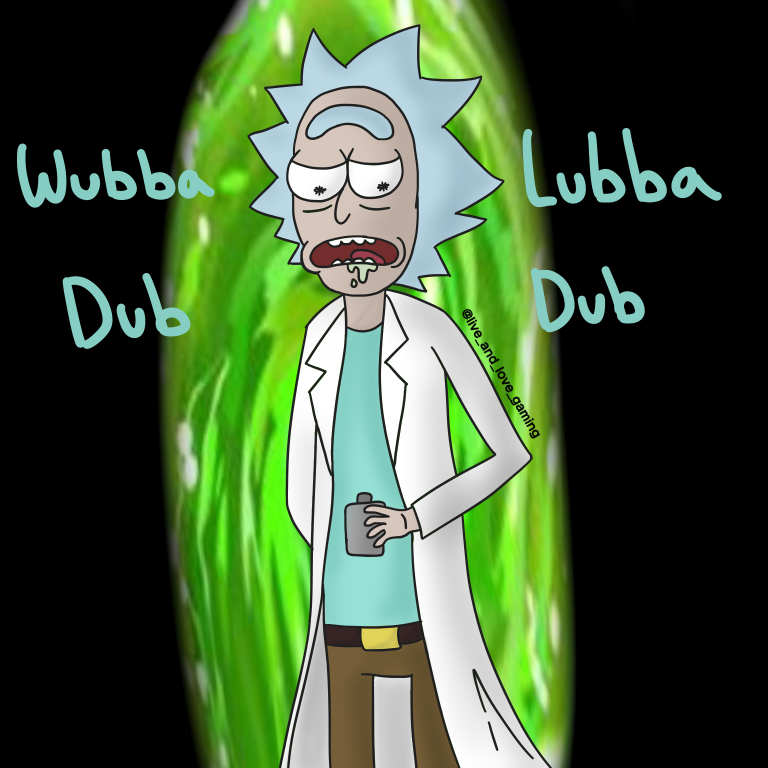 Wubba Lubba Dub Dub live_and_love_gaming - 일러스트 ART street (아트 스트리트)