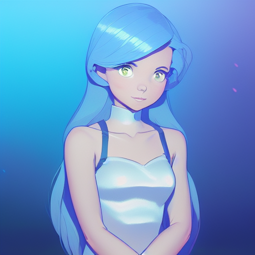 Blue Hair FAFFO - Illustrations ART street