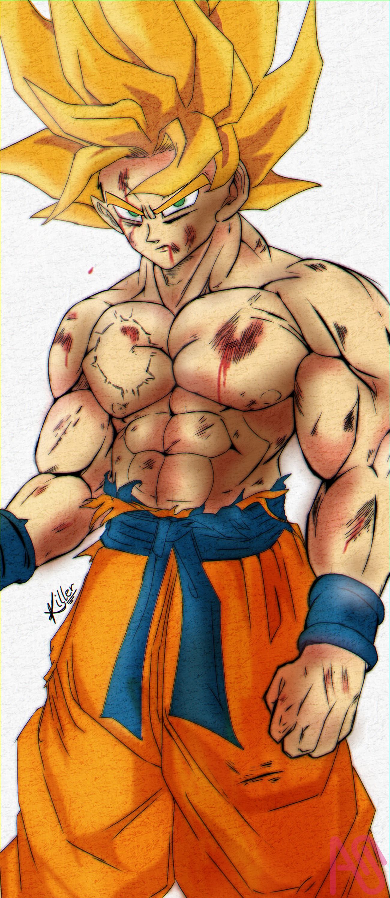 Goku Super saiyan with scar of Moro LKillerBoom7 - Illustrations ART street