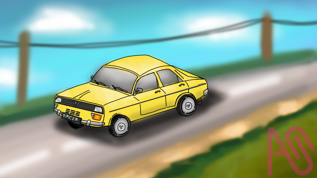 Just a Dacia 1300 rollin down the highway ThugBogdan - Illustrations ...