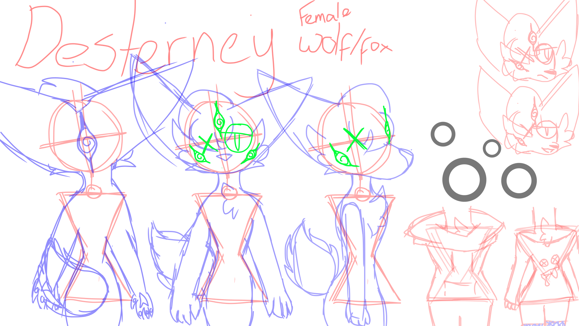 Desterney wip ref sheet sisi13131 - Illustrations ART street