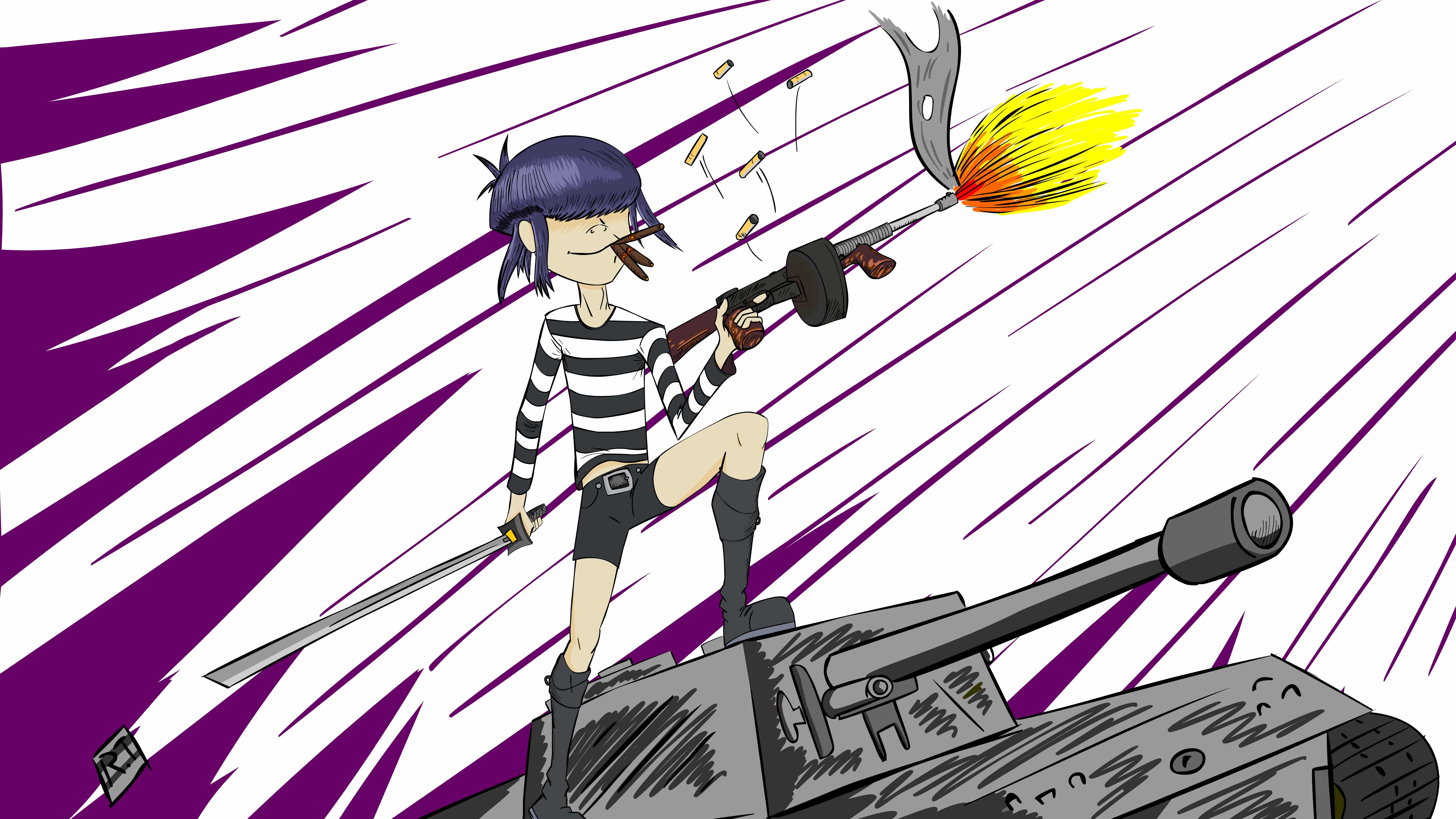 Gorillaz Cyborg Noodle Wallpaper