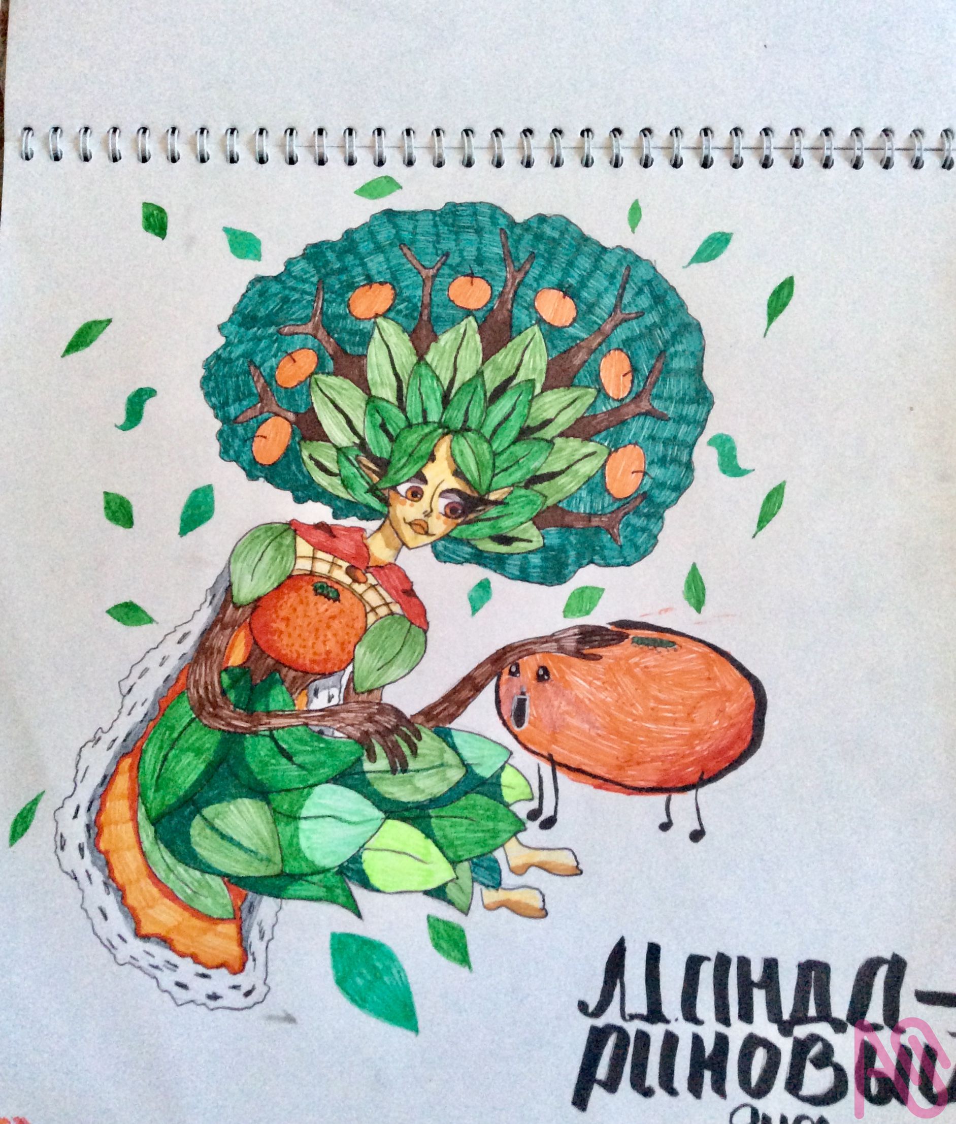 Tangerine spirit Alina - Illustrations ART street