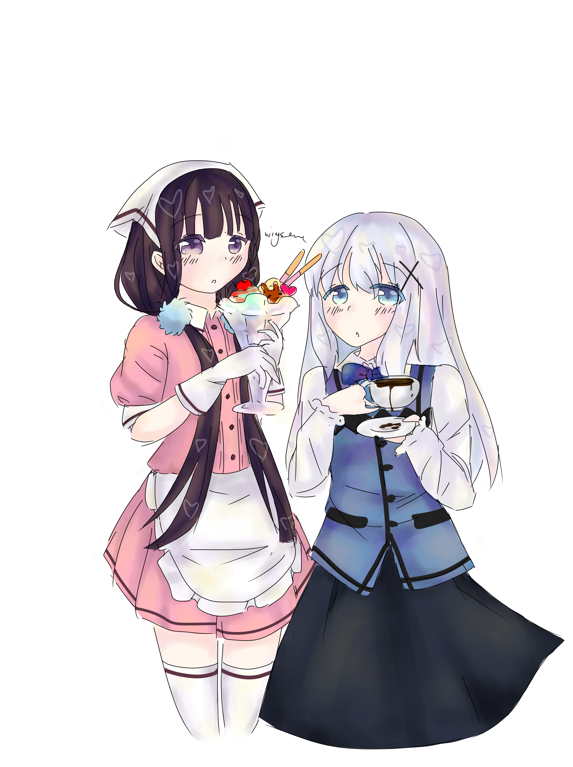 莓香x智乃 wings_cwc - Illustrations ART street