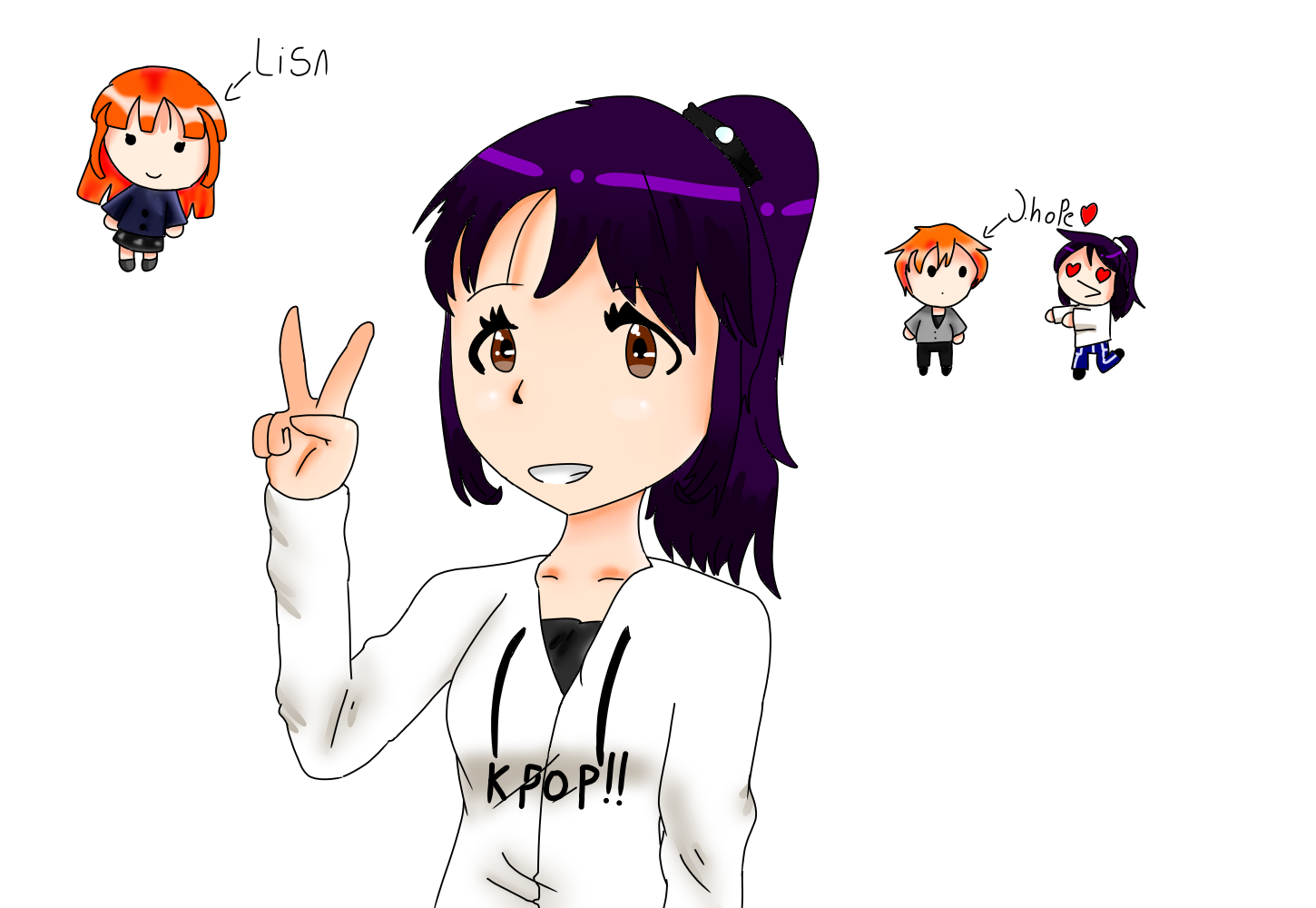 Niki (mi Oc) Con su chaqueta de Kpop uwu Fukisa majuru - Illustrations ...