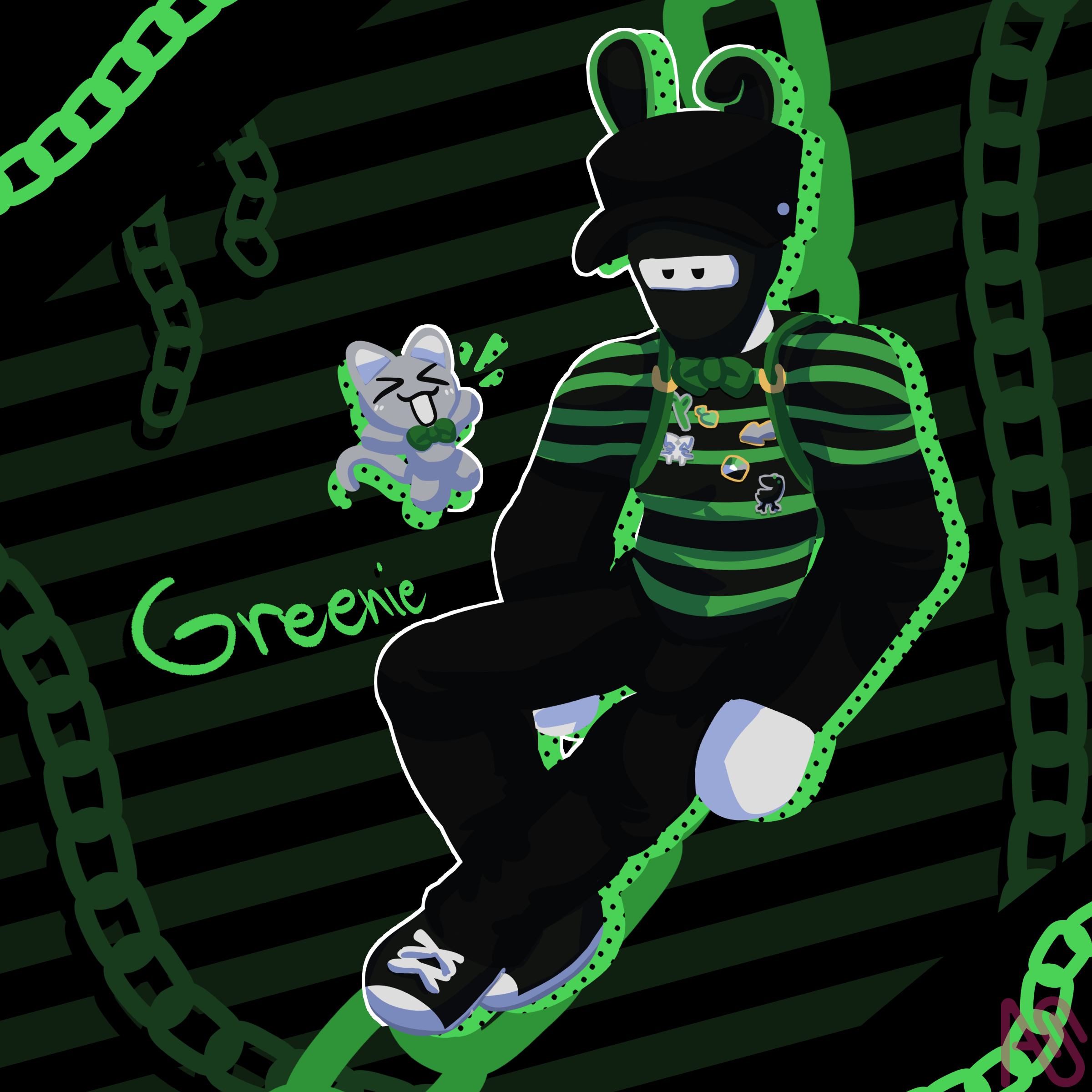 greenie ZoomyBluey - Illustrations ART street