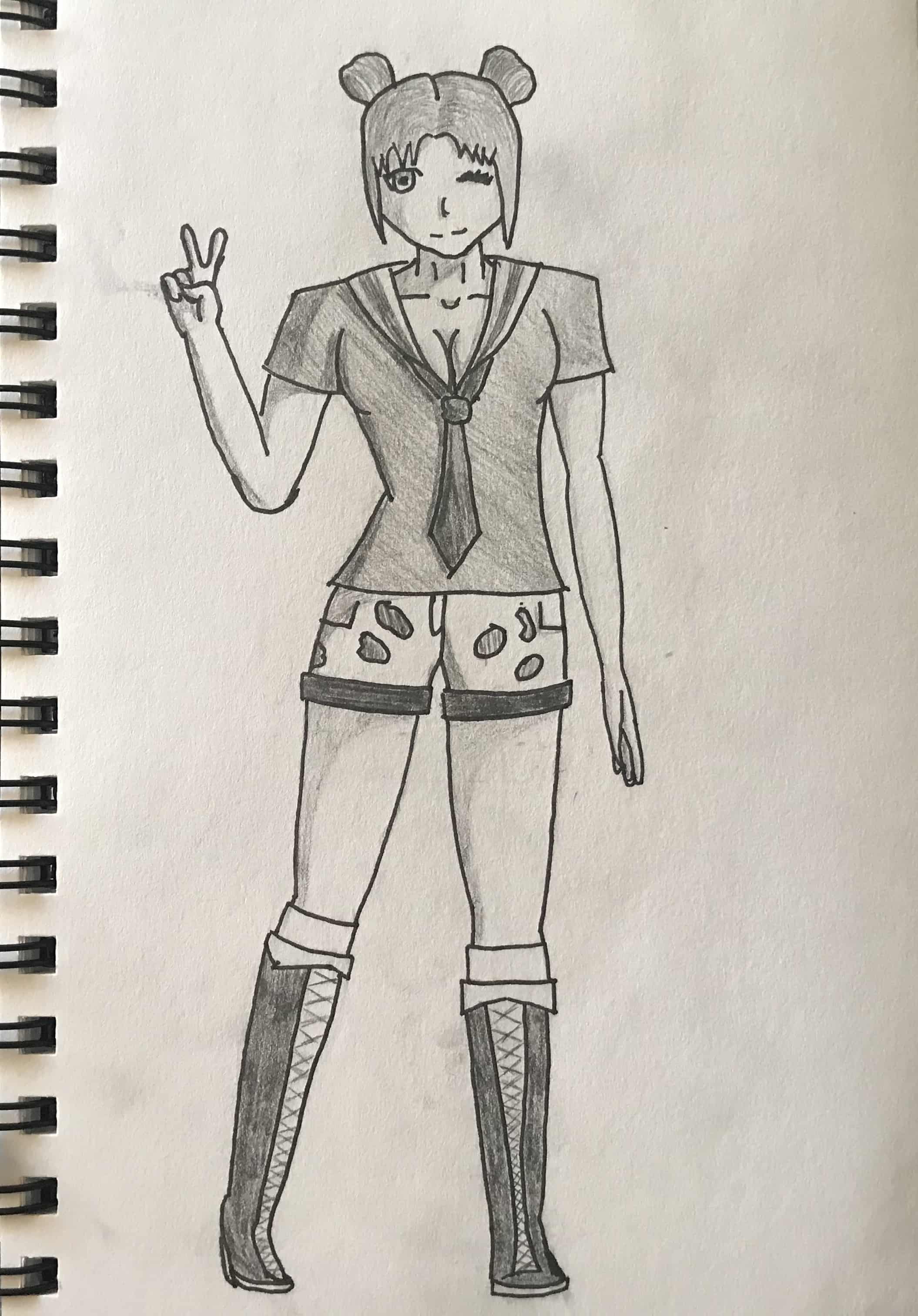 Shaded Girl Sketch Morsbes - Illustrations ART street