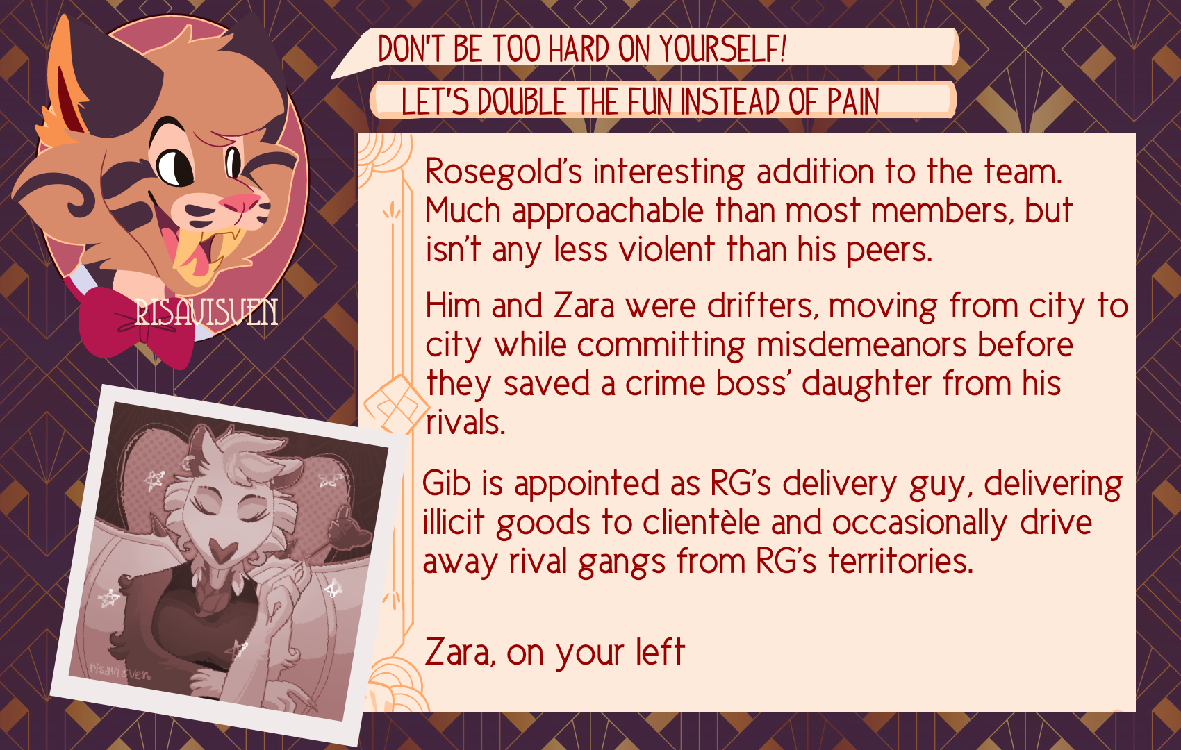 Ref sheet for Gib risavisven - Illustrations ART street