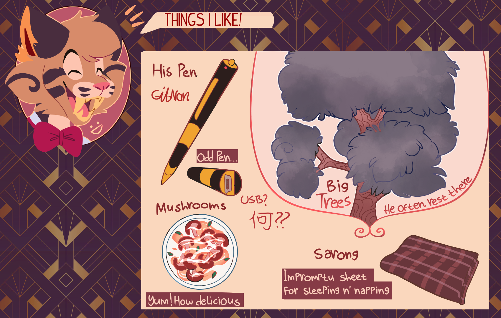 Ref sheet for Gib risavisven - Illustrations ART street