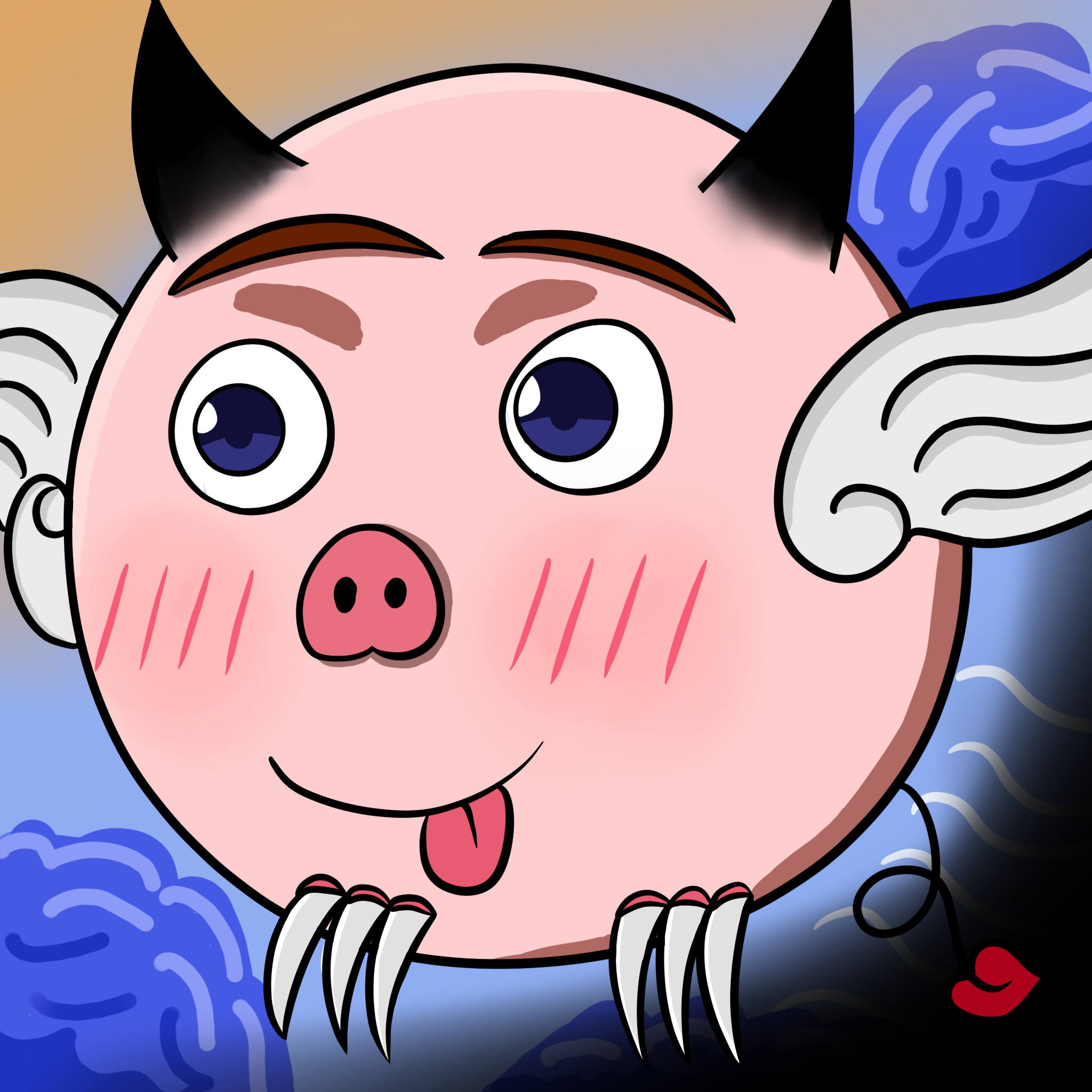 Devil pig mika1306 - Illustrations ART street