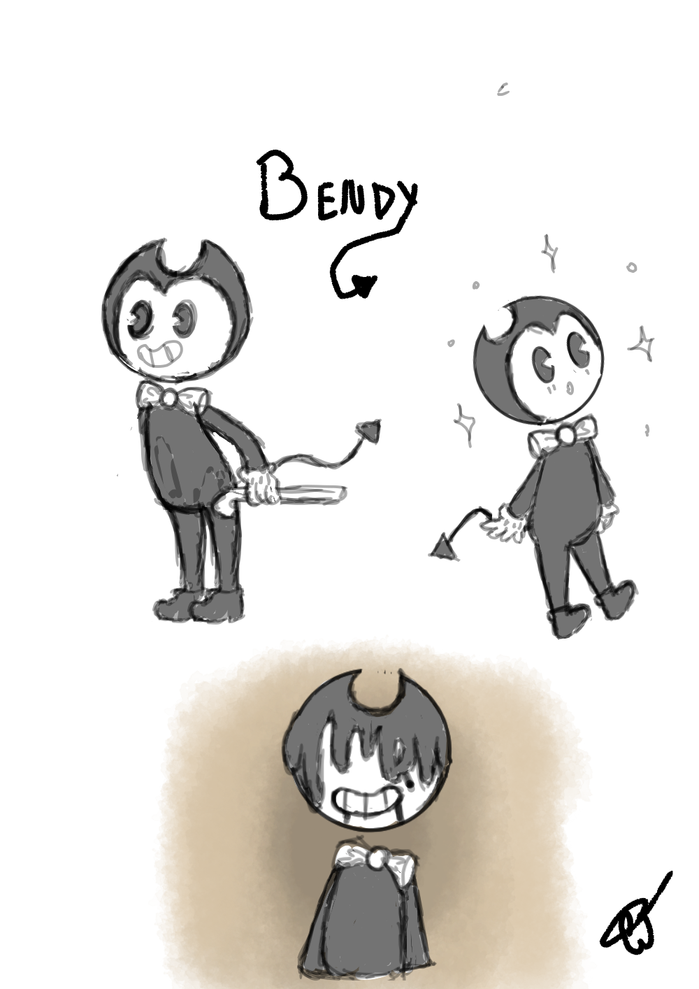 bendy - sketch Dudapantoja001 - Illustrations ART street