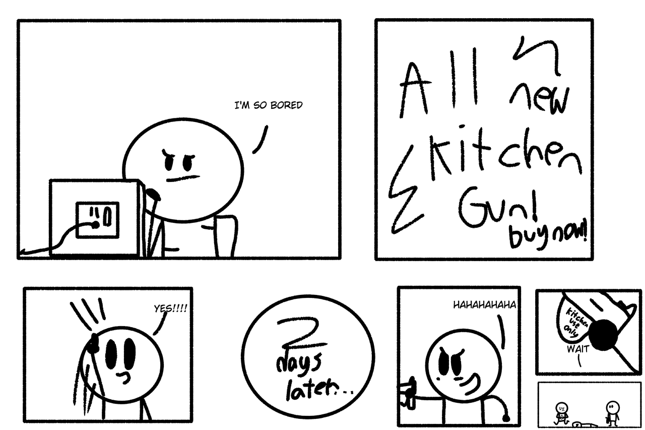 Kitchen gun Adrianimation.art - Illustrations ART street