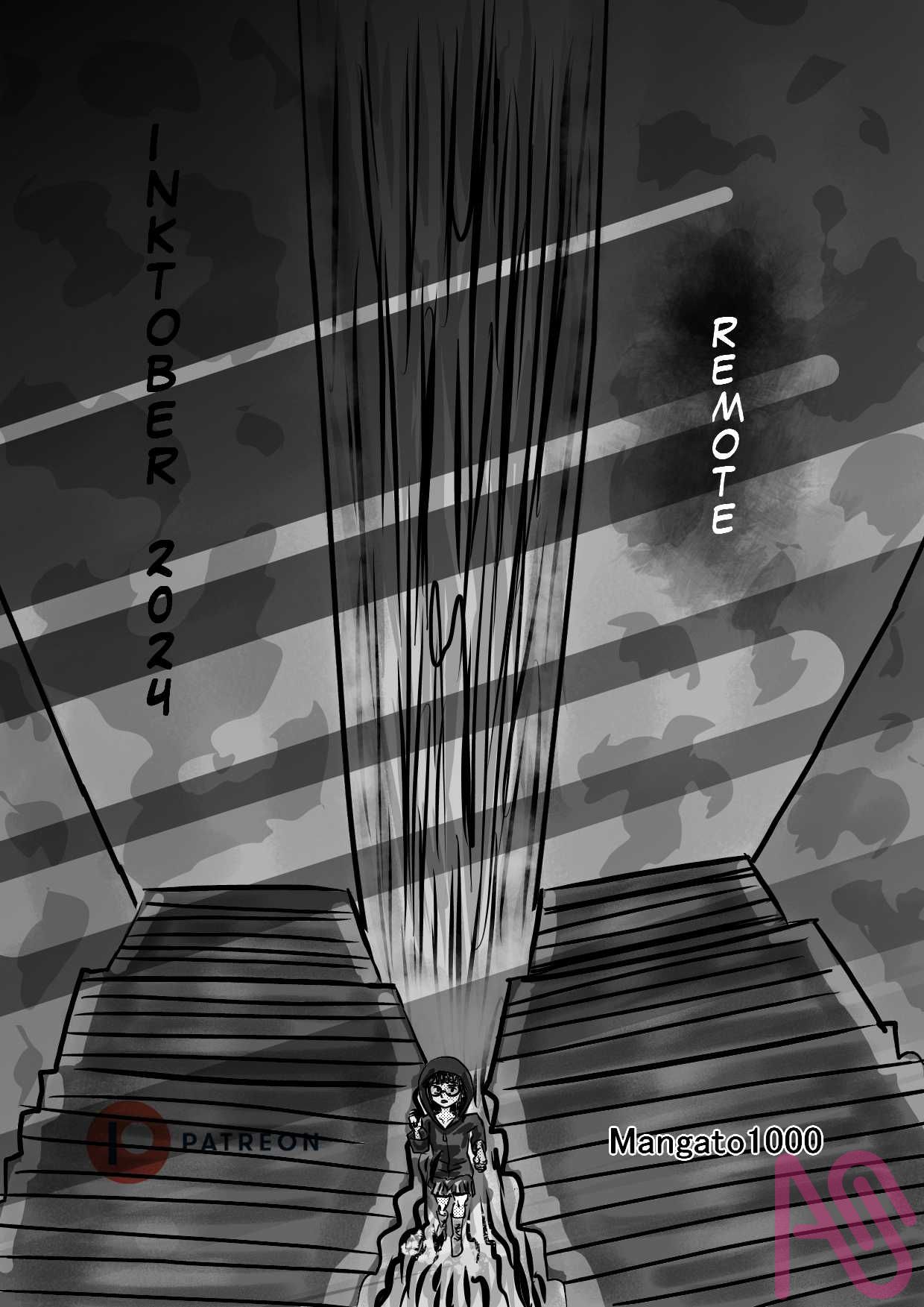 INKTOBER 2024 DAY 12 REMOTE mangato1000 - Illustrations ART street