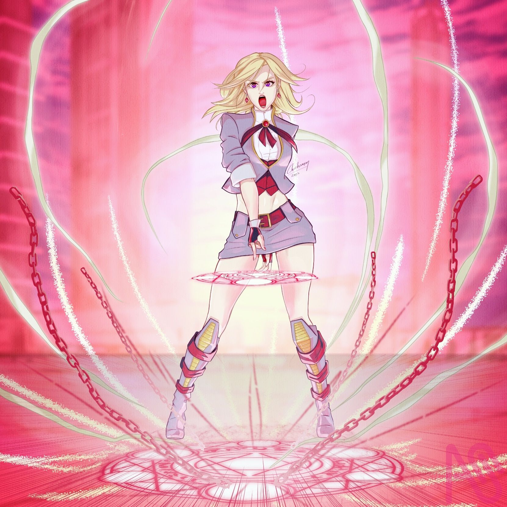 The powerful vermilion magician Chichamanart - Illustrations ART street